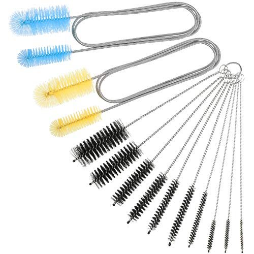 Affordable Aquarium Tube Brush Set: 12-Piece Flexible Cleaning Brushes ...